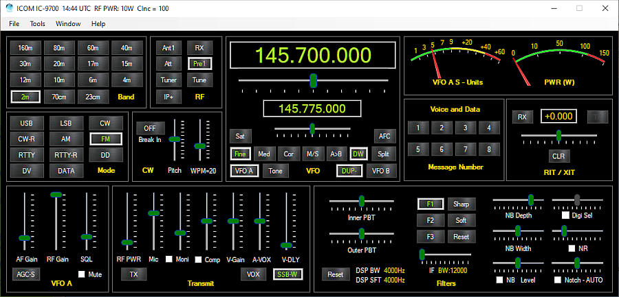 ICOM IC-9700 Remote Control RS-BA1